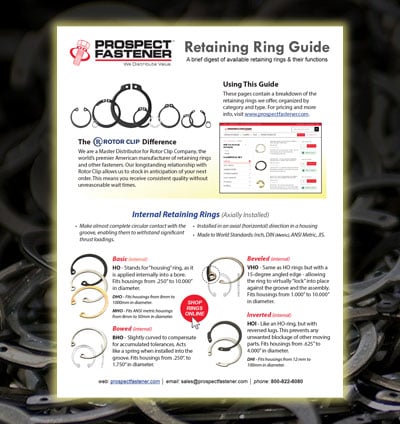 Prospect Fastener Retaining Ring Guide